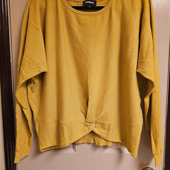 Express | Sweaters | Express Womens Mustard Sweater | Poshmark